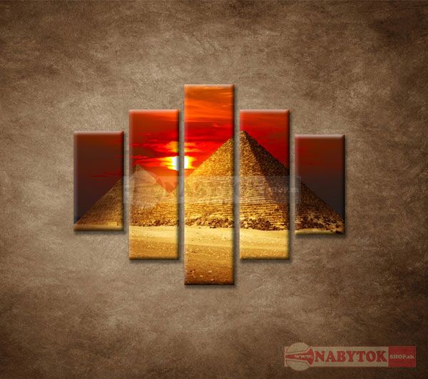OBRAZ 5 DIELNY Pyramídy 100X80 CM - Obraz 5 dielny 100x80 cm PRÍRODA ...