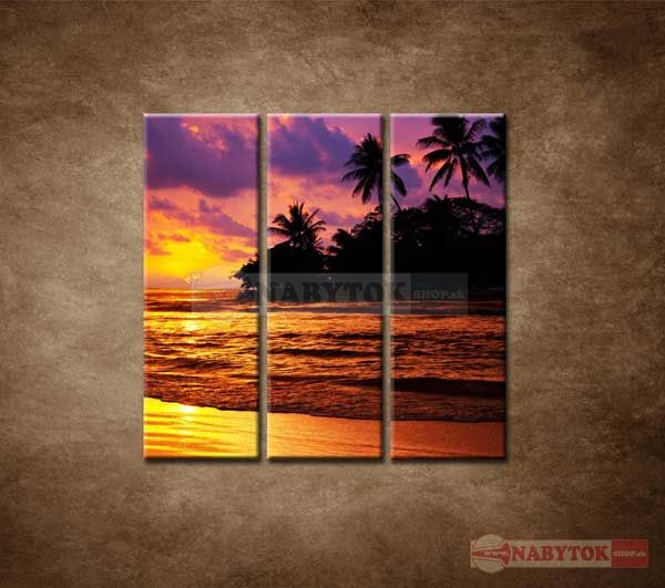 OBRAZ 3 DIELNY FAREBNÁ PRÍRODA 90X90 CM - Obraz 3 dielny 90x90 cm MORE ...